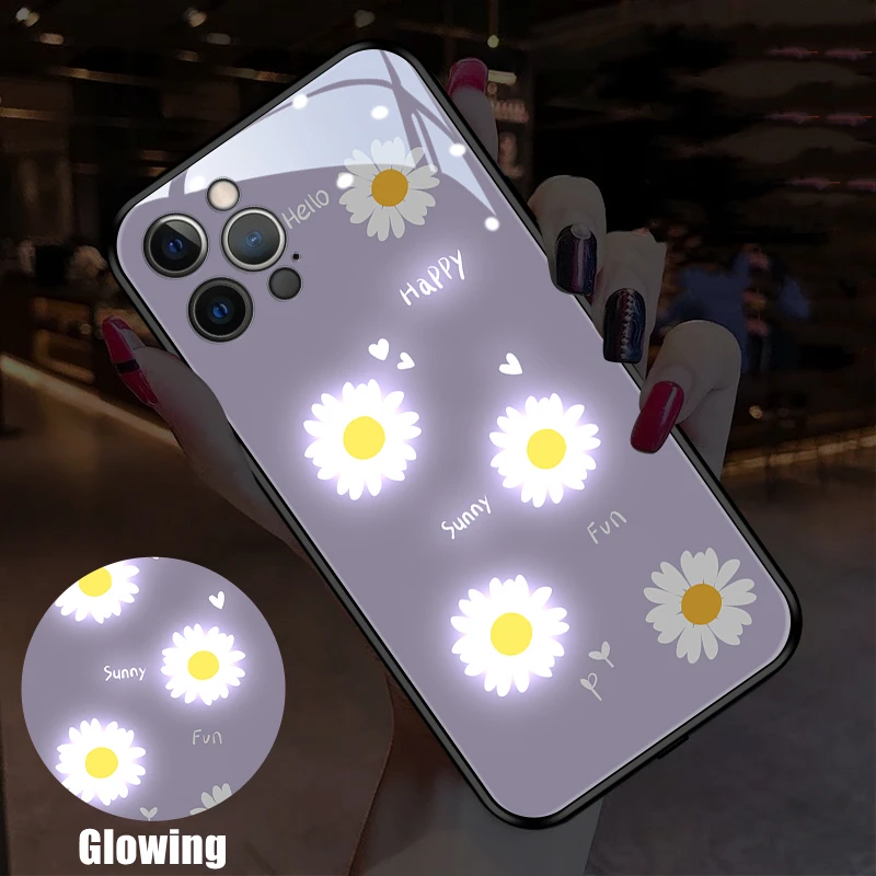 Beautiful-Daisy-LED-Light-Glowing-Luminous-Case-for-iPhone-16-Series ...