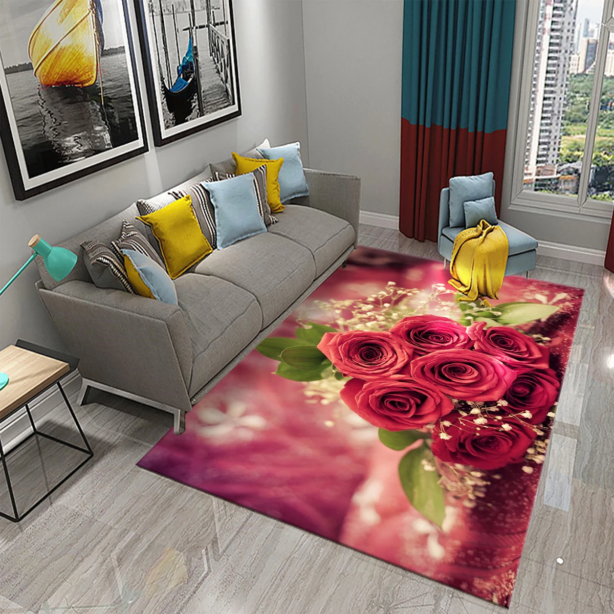 3D-Rose-Flower-Carpet-for-Living-Room-Large-Area-Rug-Bedroom-Decor-Mat ...