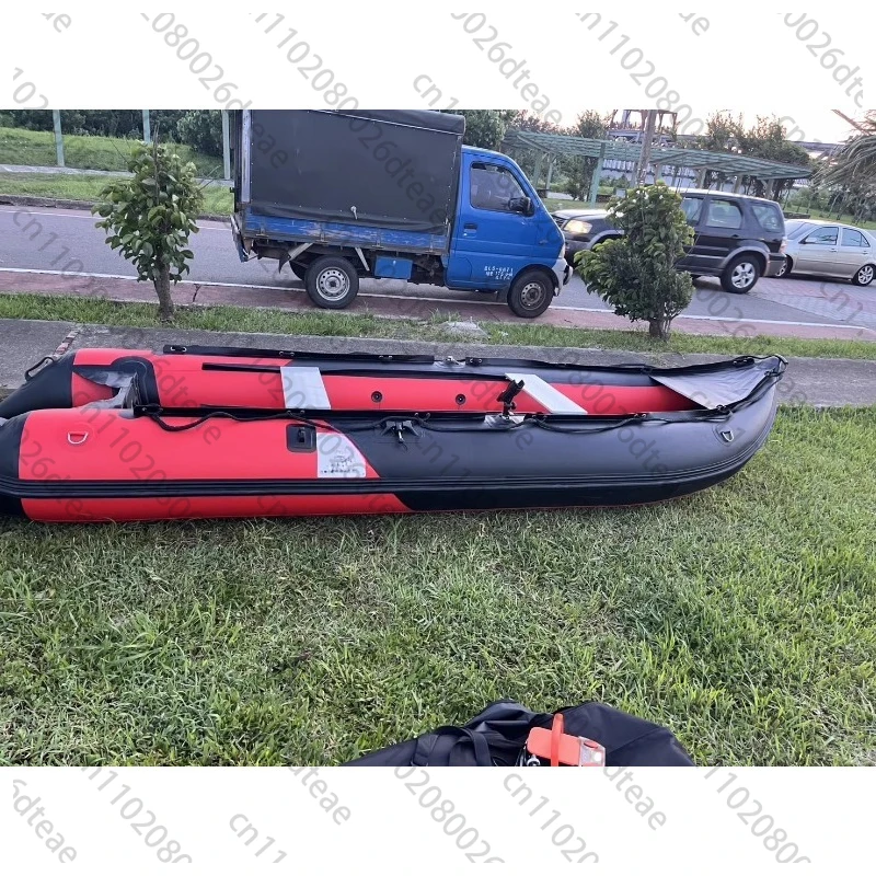 Rubber boat with keel strap non-slip surface Inflatable boat 2-4 people ...