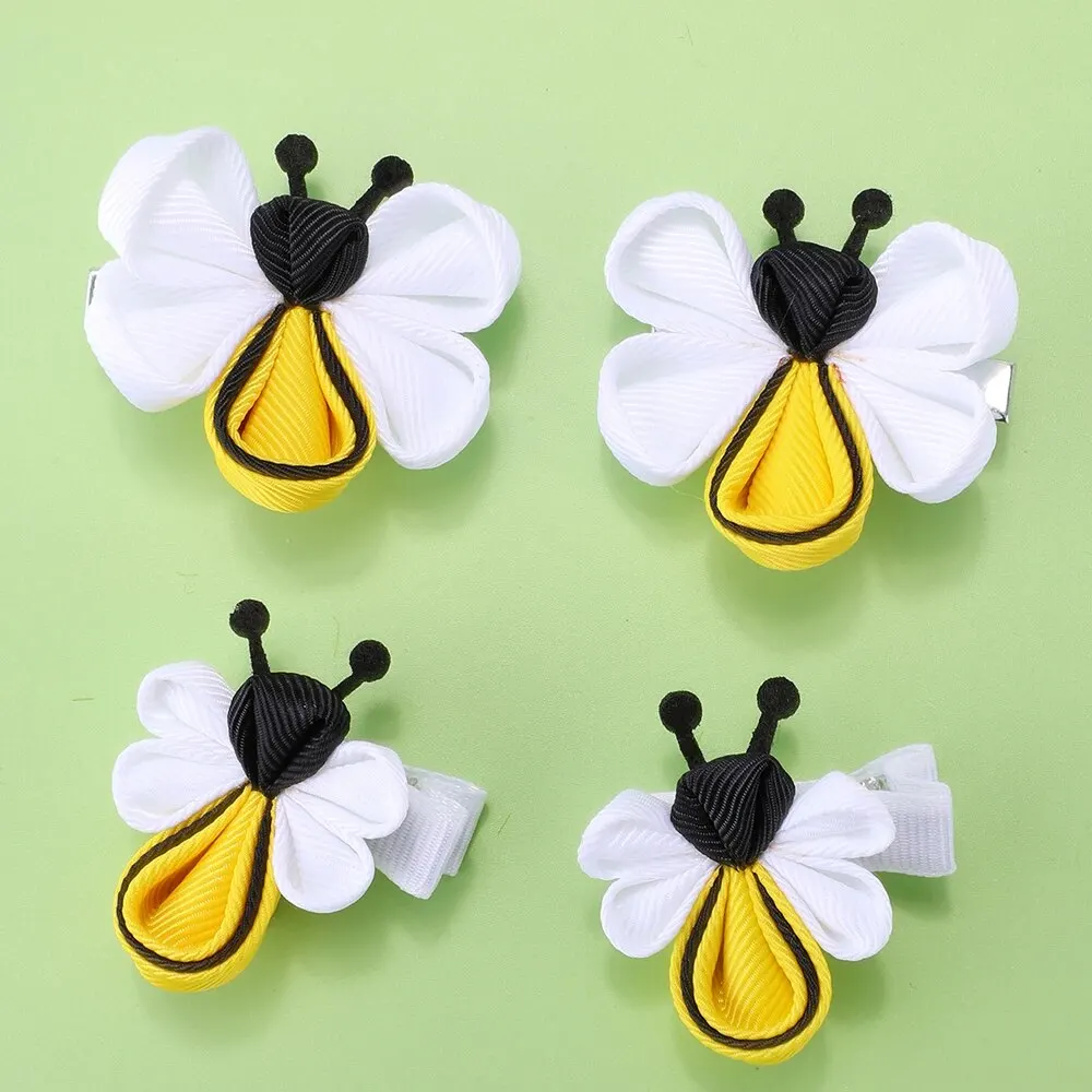 2PC-Set-Cute-Bee-Shape-Hair-Clips-for-Girls-Bee-Festival-Girls-Hair ...
