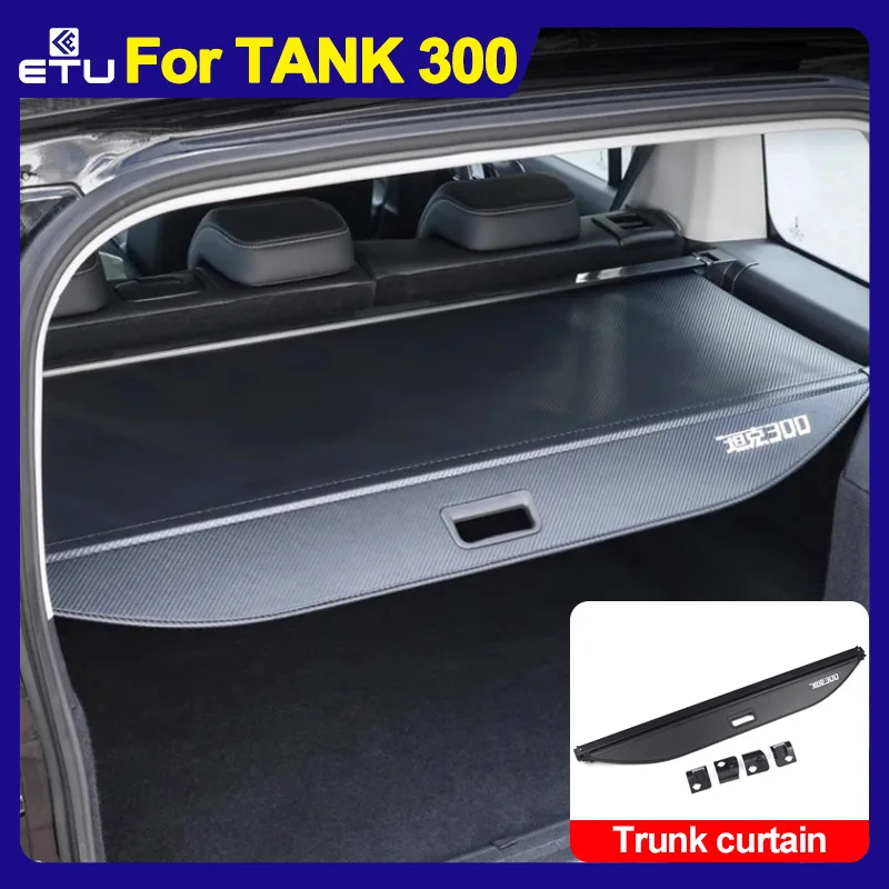 For GWM Tank 300 Trunk Curtain Trunk Retractable Partition Storage ...