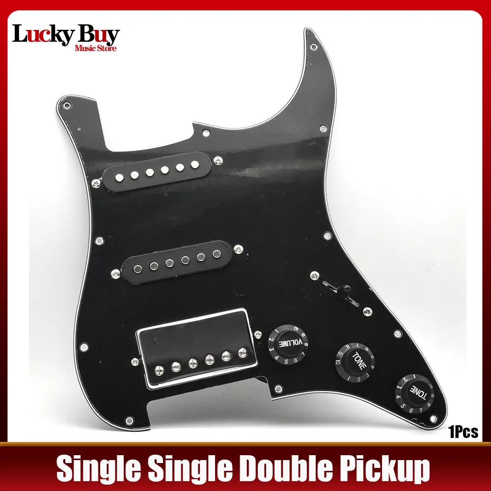 Prewired-3-ply-Pickguard-Scratchplate-SSH-2-single-Coil-and-1-Dual-Coil ...