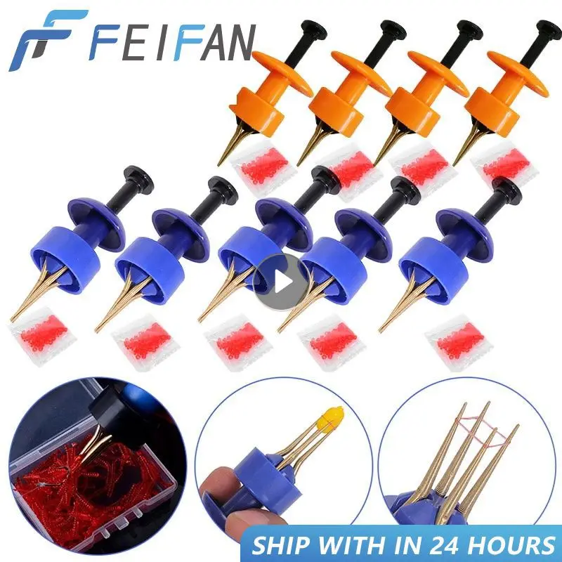 1 Set Portable Bait Device Earthworm Bloodworm Clip Particles Fishing ...