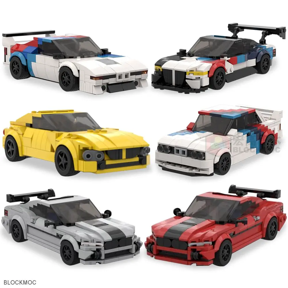 MOC Bricks Cars M1 M3 E30 M4 Z4 Racing Sports Car Building Blocks ...