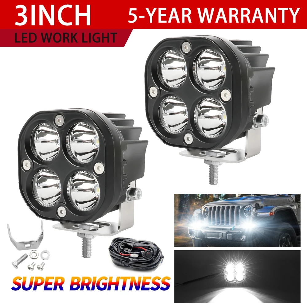 HAOLIDE 20000LM Car Work Light LED Bar Super Bright Motorcycle LED Pod ...