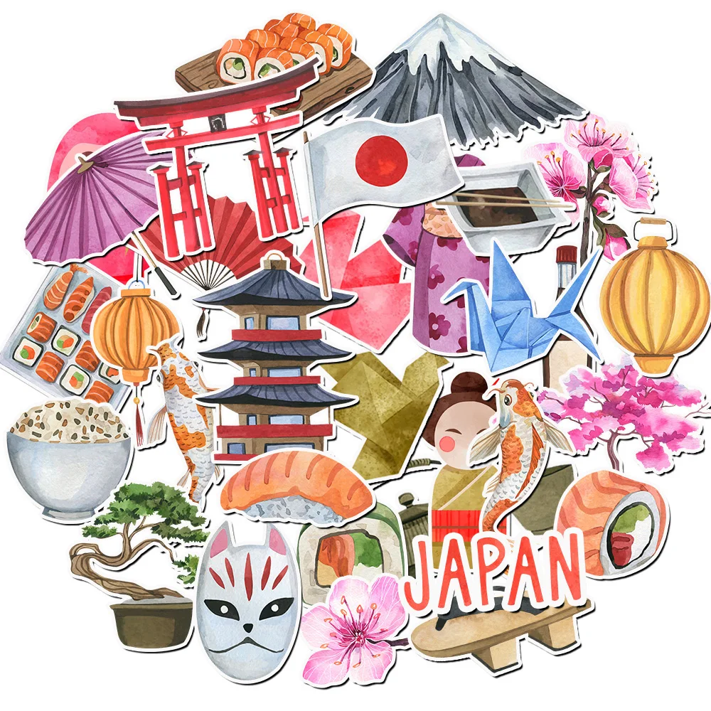 Set-of-32-Explore-Japan-with-Our-Stunning-Travel-Stickers-Perfect-for ...