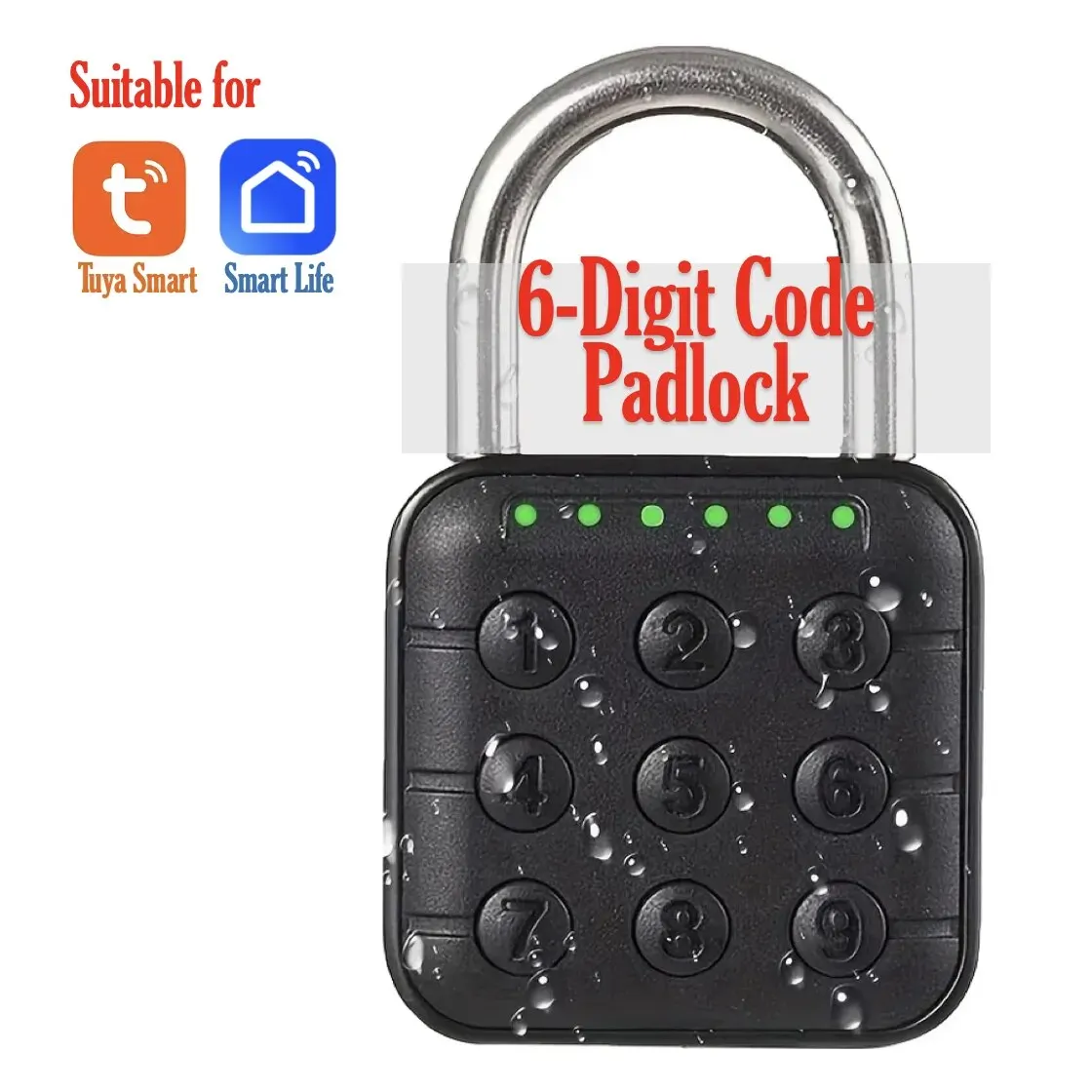 Tuya-Bluetooth-6-digit-Combination-Lock-IP67-Waterproof-Zinc-Alloy ...
