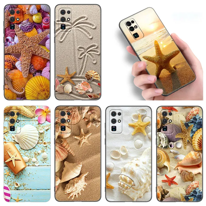 Seashells Sea Starfish Phone Case For Huawei Nova 5t 7 8 9 7i 8i Honor ...