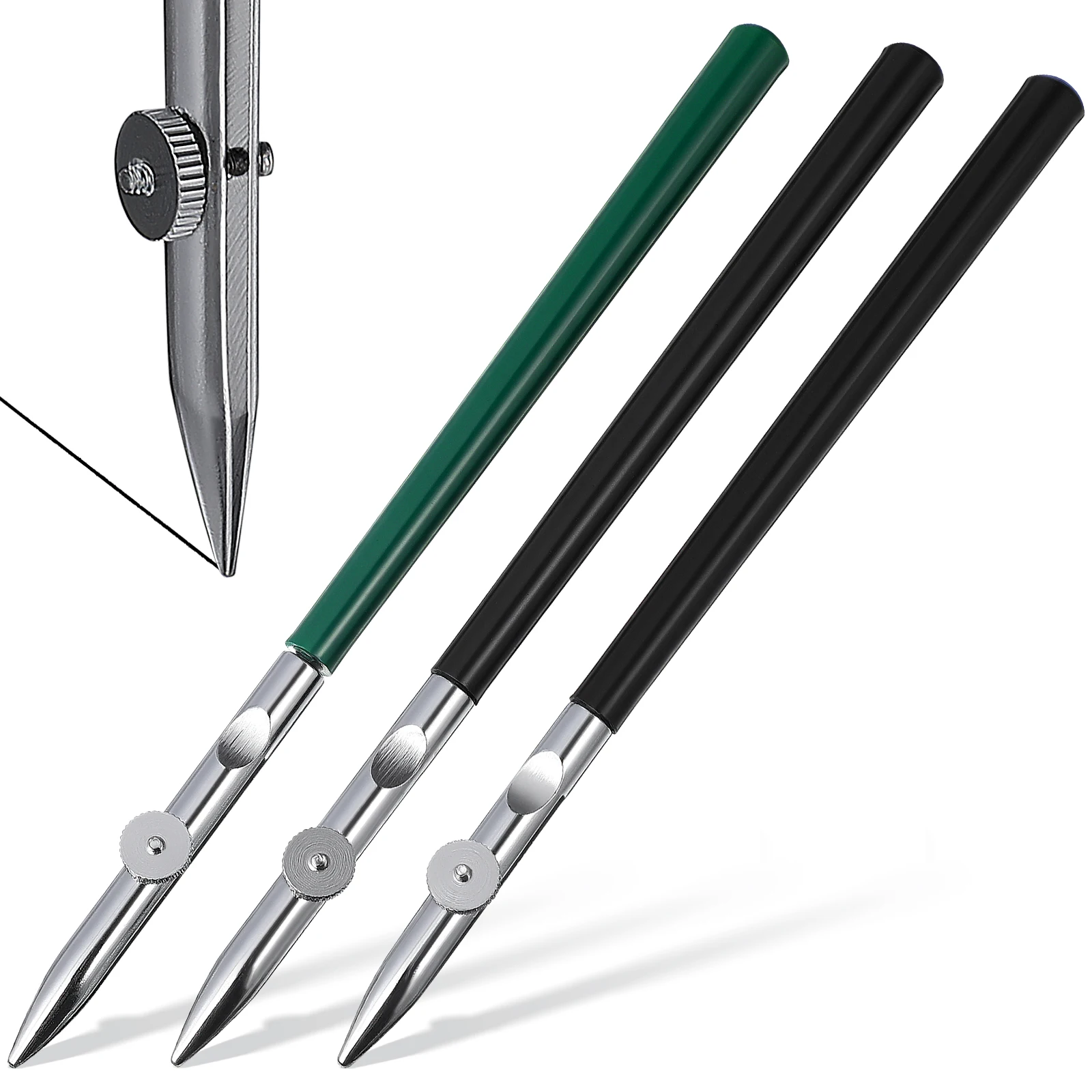 3Pcs Straight Line Pen Set Adjustable Metal Ruling Pen for Drawing Fine ...