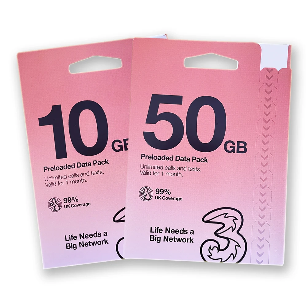 Three-Europe-Prepaid-SIM-Card-50GB-Data-Unlimited-Calls-and-Texts-in-UK ...