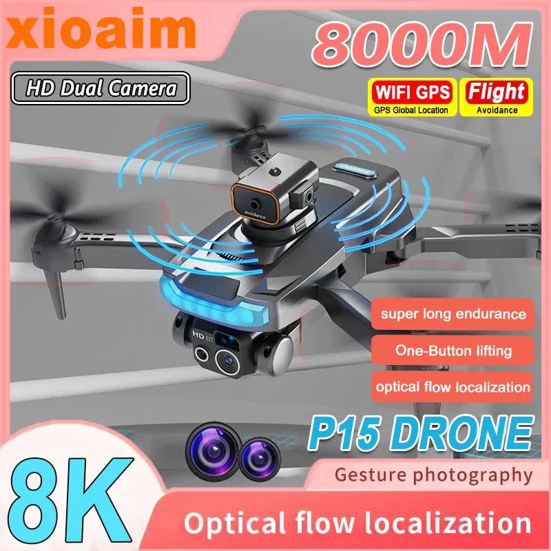 For-Xiaomi-P15-Drone-GPS-8K-HD-Profesional-Camera-Obstacle-Avoidance ...