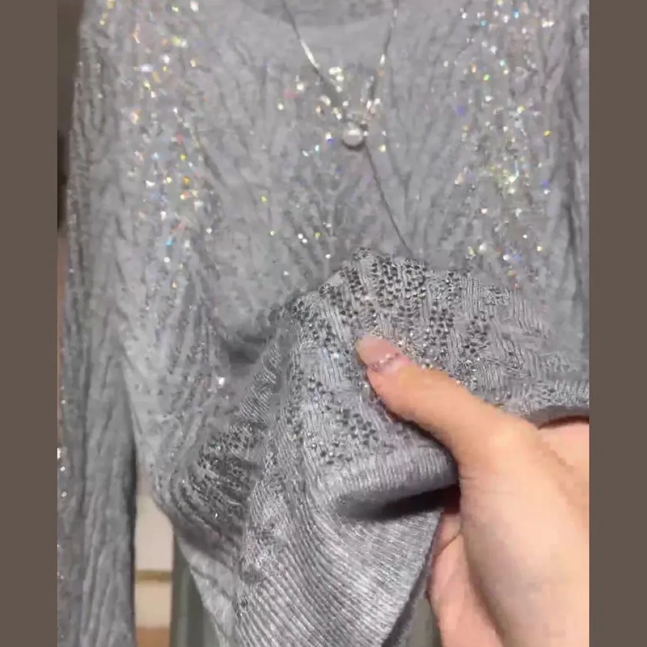 Elegant Long Sleeve Knitted Sweater Women's Fashionable Slimming Top ...