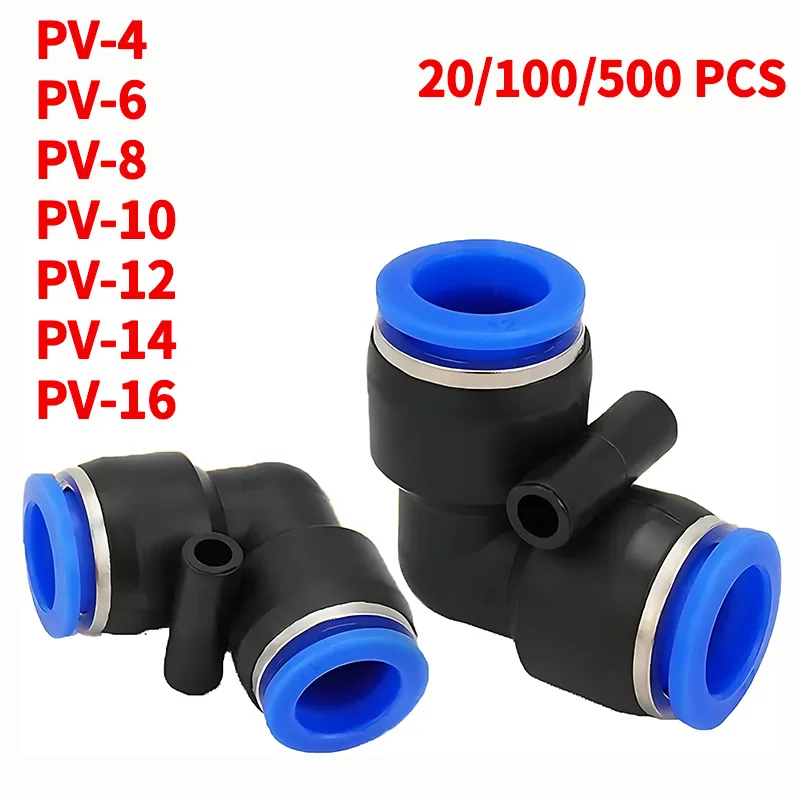 20-100-500pcs-PV-Pneumatic-Connector-L-Shaped-Plastic-Hose-4mm-6mm-8mm ...