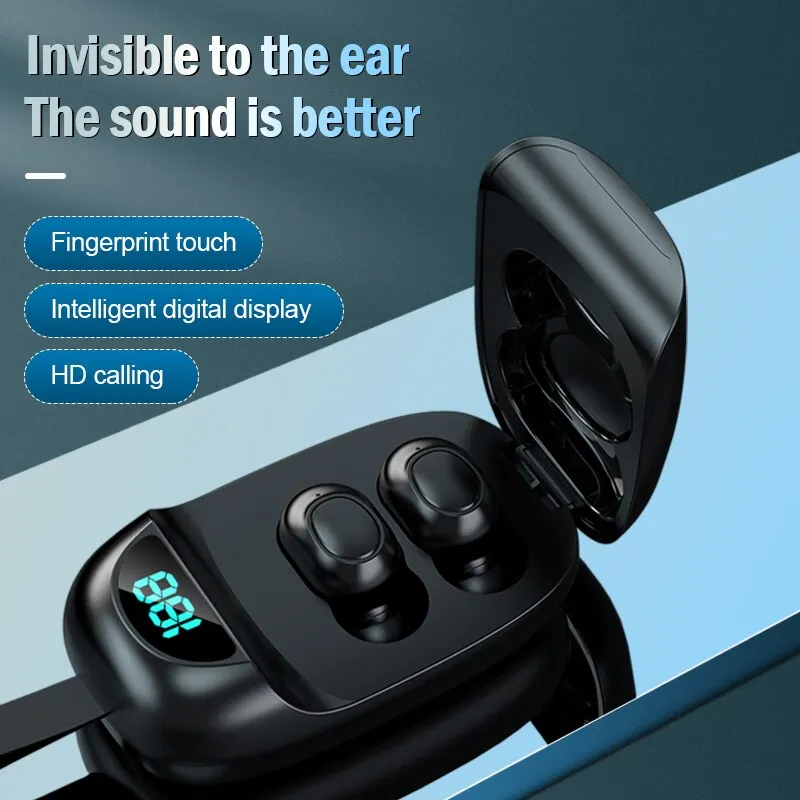 Tws-New-Wireless-Headphones-Dual-Ear-Mini-Sport-Intelligent-Led-Digital ...