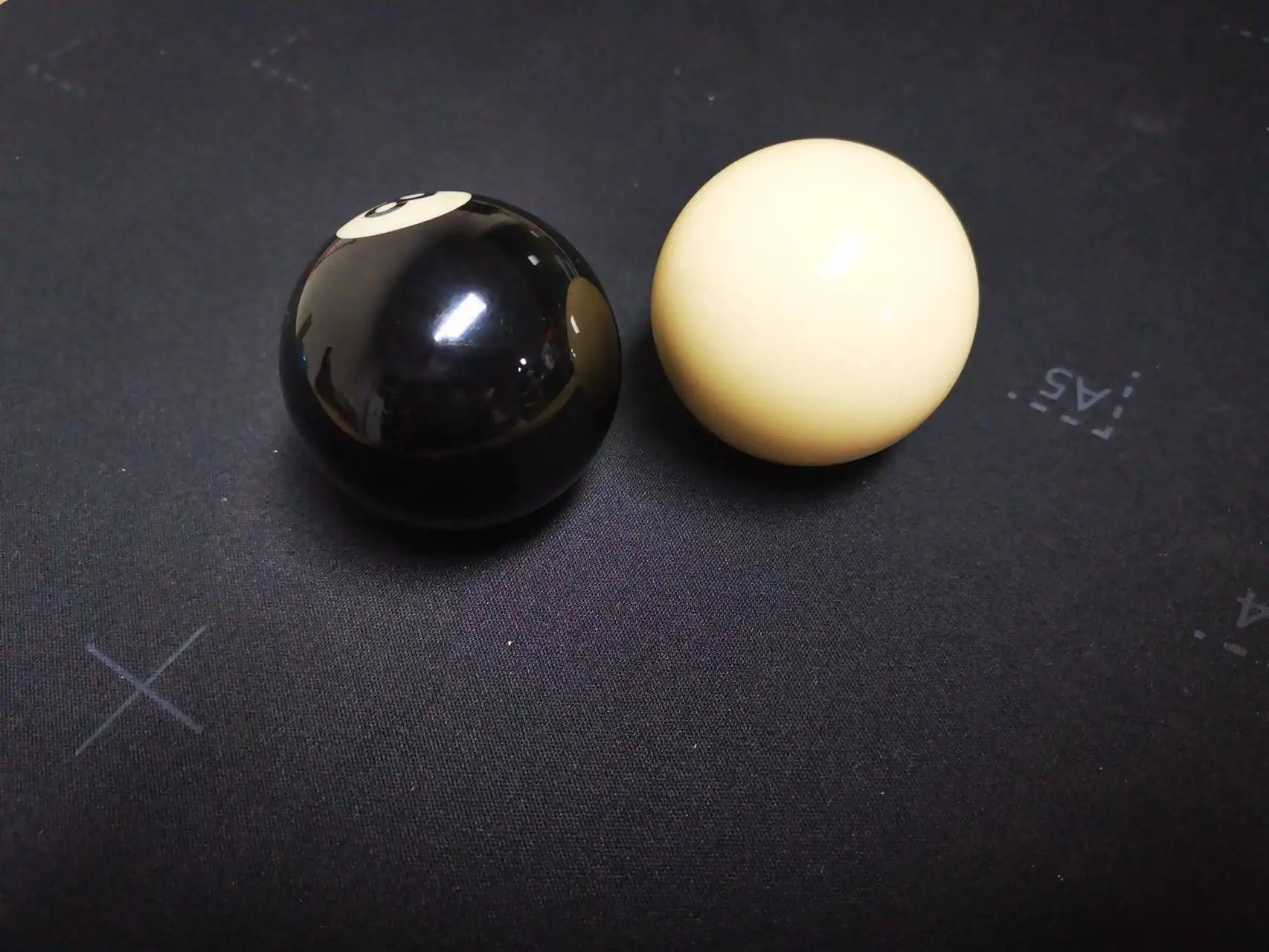 50-8mm-Single-PC-Number-8-or-Cue-Ball-of-Pool-Billiard-Sport-Game-White ...