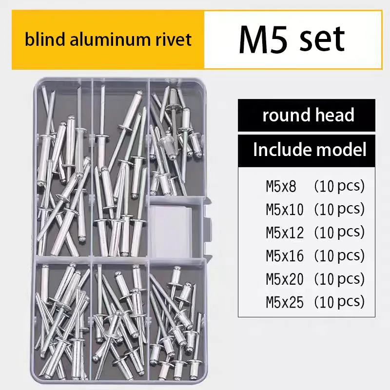 Aluminum Pull Rivets, Round Head and Countersunk Head Types, Blind ...