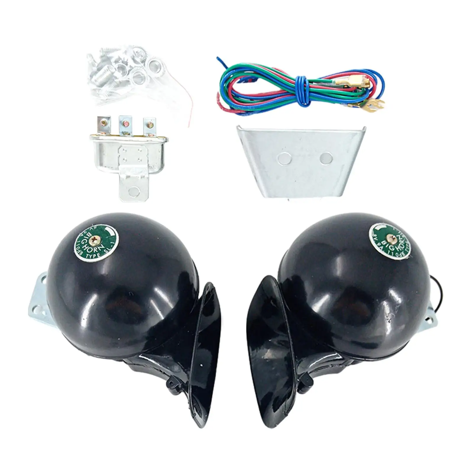 Auto-Horn-Kit-Automotive-Accessories-Super-Loud-Horn-with-Relay-Harness ...