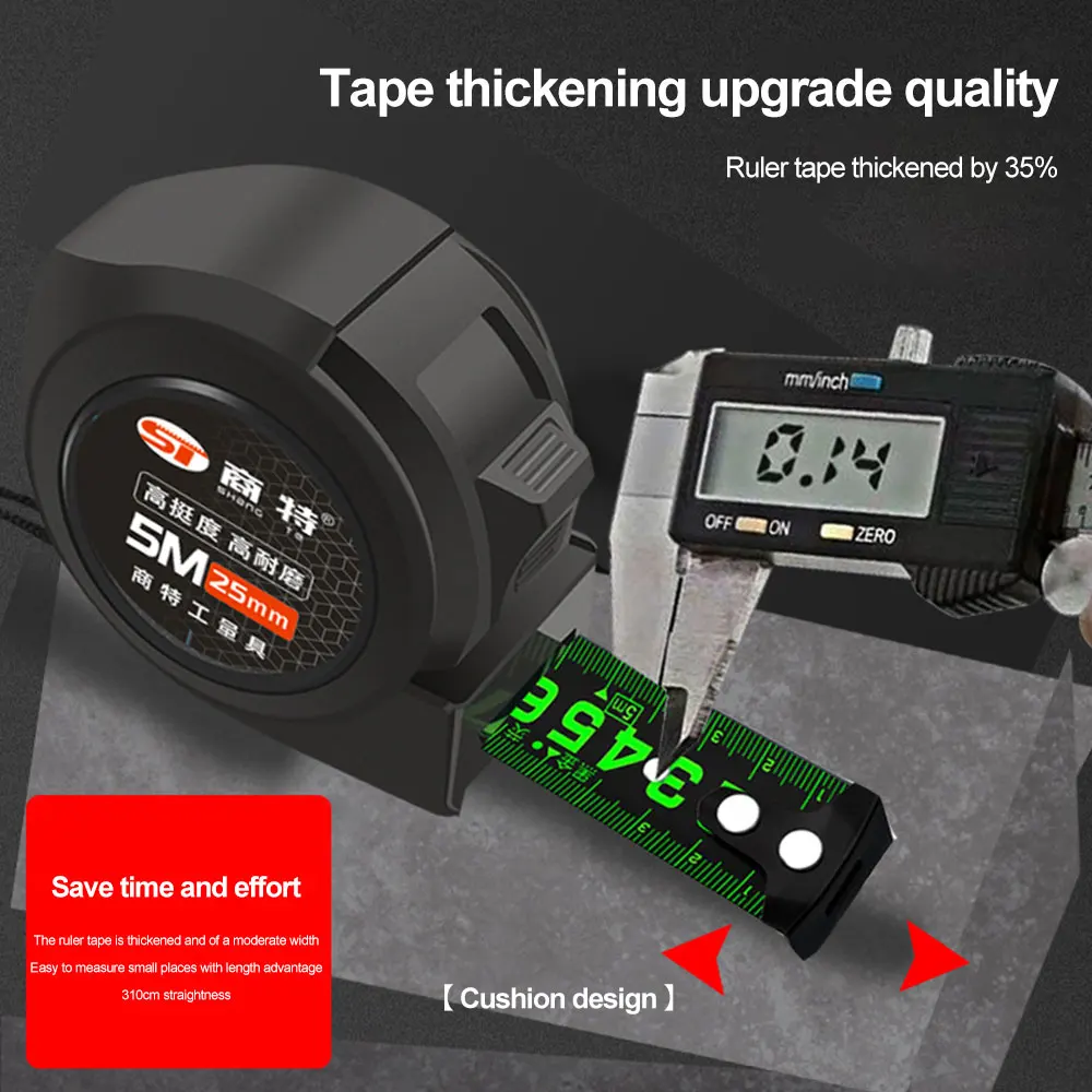 Portable-High-precision-Measuring-Tape-Self-Locking-Steel-Tape-Measure ...
