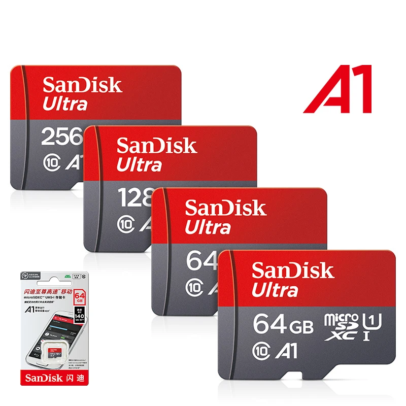 Sandisk A1 Memory Card 32gb 64GB 128GB 256GB 512GB Micro sd card ...