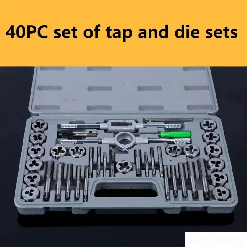 40PC-Bearing-Steel-Metric-Thread-Tap-Set-Complete-Set-Tap-And-Die-Set ...