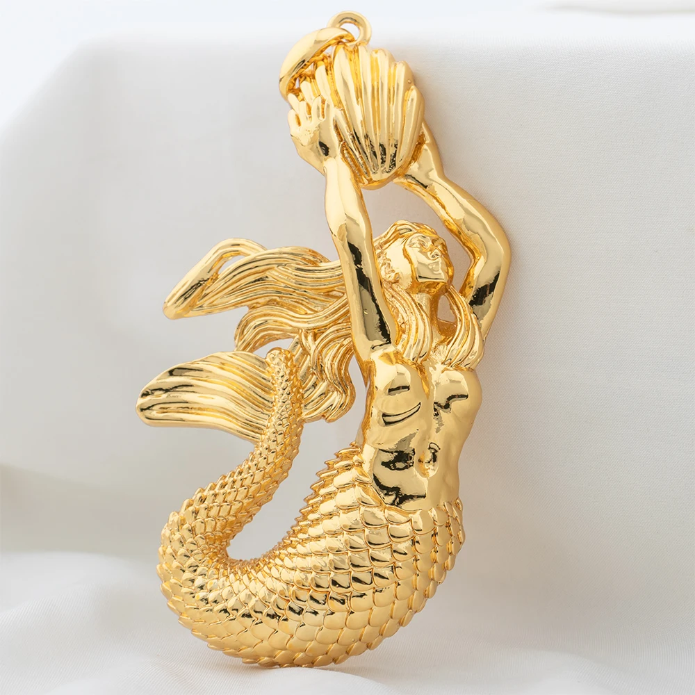 Mermaid Pendant 3PCS 40/60/80cm Necklaces For Women Men Charm Chain ...