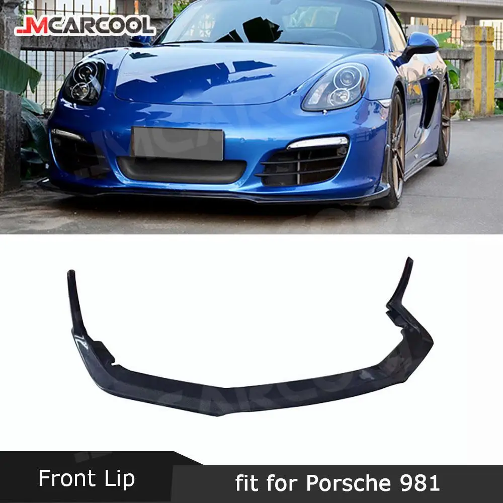 JMCARCOOL Carbon Fiber Front Lip Splitters For Porsche 981 Cayman ...