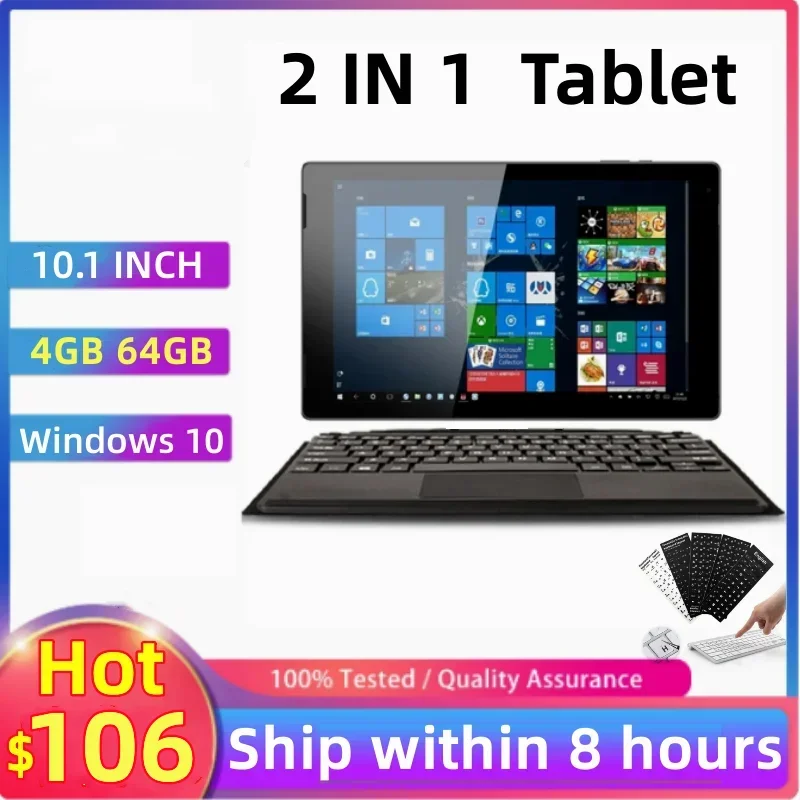 Hot-Sales-64Bit-2-IN-1-10-1-Tablet-Windows-10-Intel-Z8350-4GB-64GB ...
