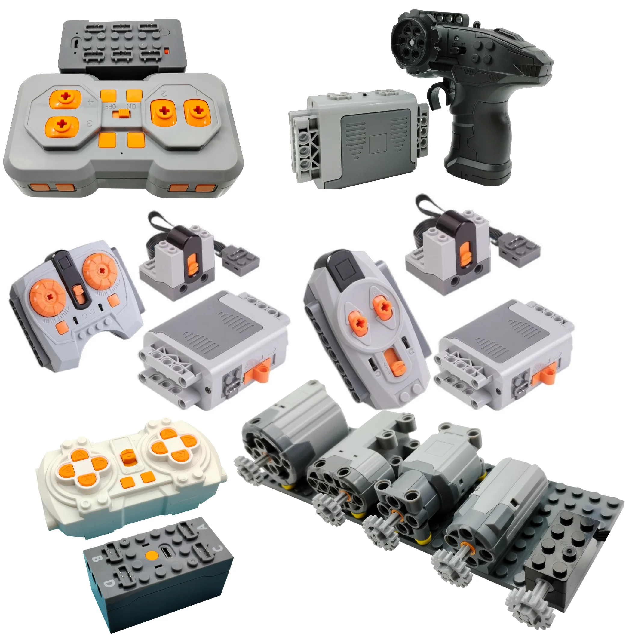 Technical-Electronic-building-block-RC-set-micro-motor-refit-accessories-power-functions-Parts ...