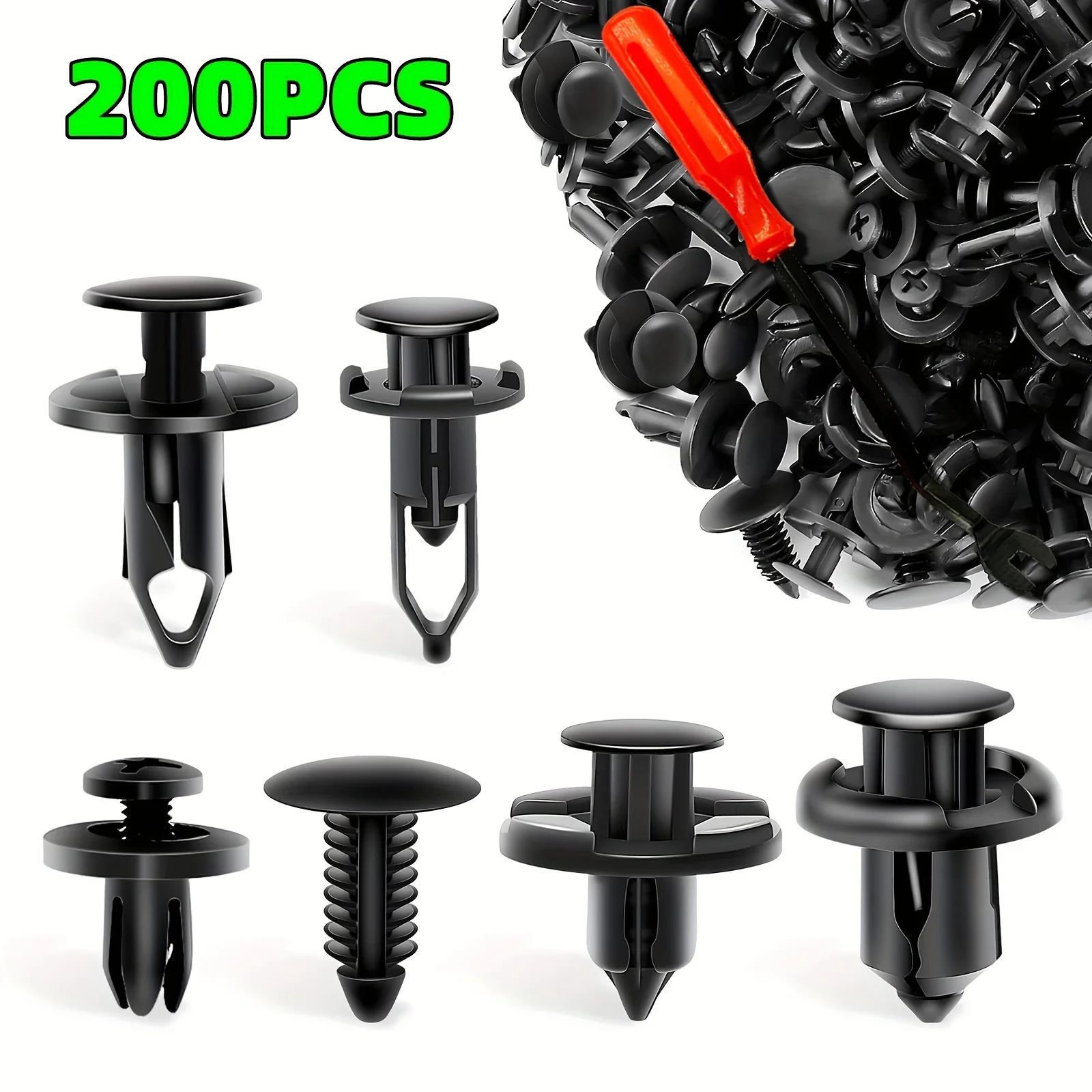 200PCS-Car-Fixing-Clip-Universal-Six-Types-Of-Mixed-For-Nissan-Ford ...
