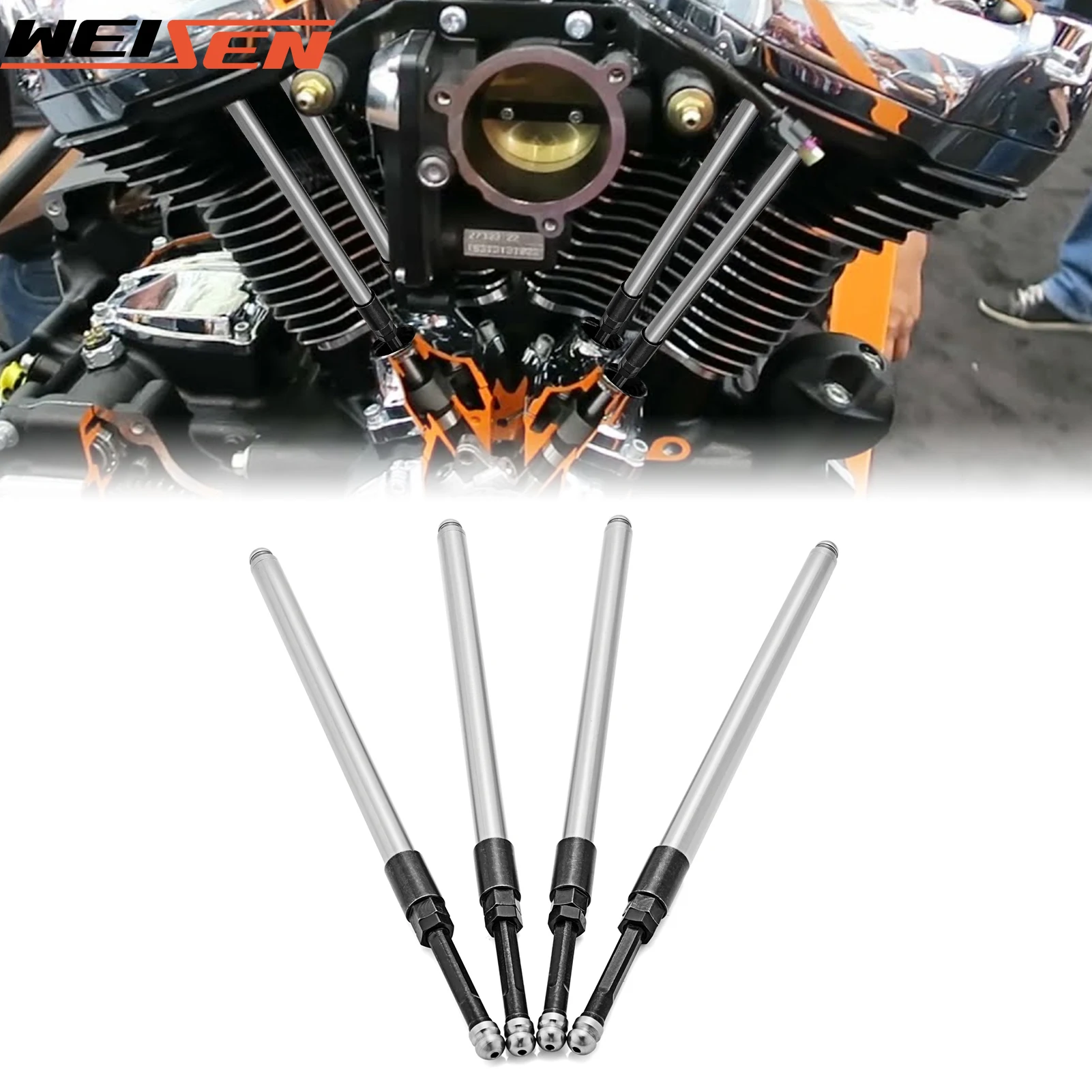 Motorcycle-Engine-Adjustable-Lifter-Blocks-Pushrod-for-1999-2017-Harley ...