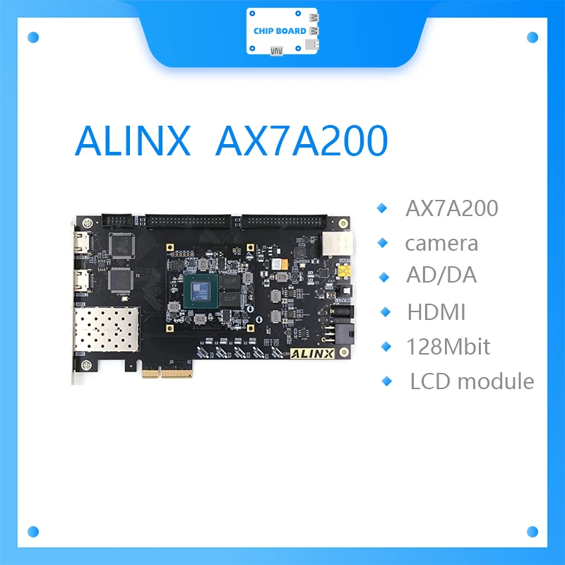 ALINX Marke XILINX A7 Artix 7 200T XC7A200T FPGA Entwicklung Board PCIe 2,0 SFP HDMI Eingang ...