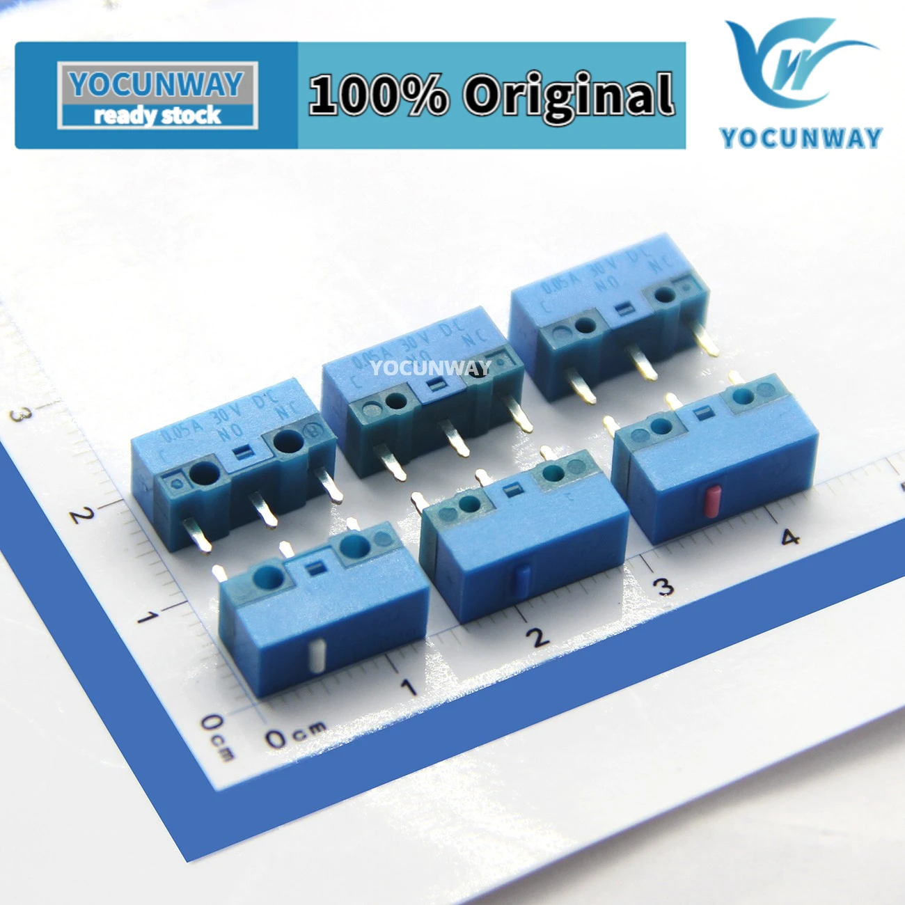 1Pcs HUANO New Original Mouse Micro Switch Button Blue Shell Pink Blue ...