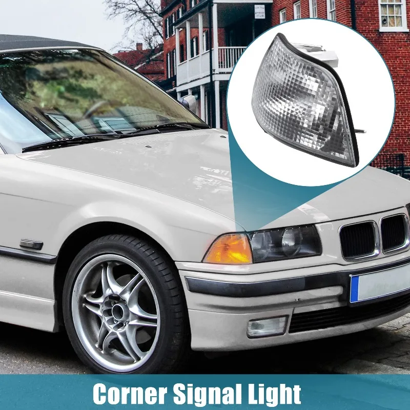 1 Pair Car Left &Right Corner Turn Signal Lamp Corner Lights With Lens ...