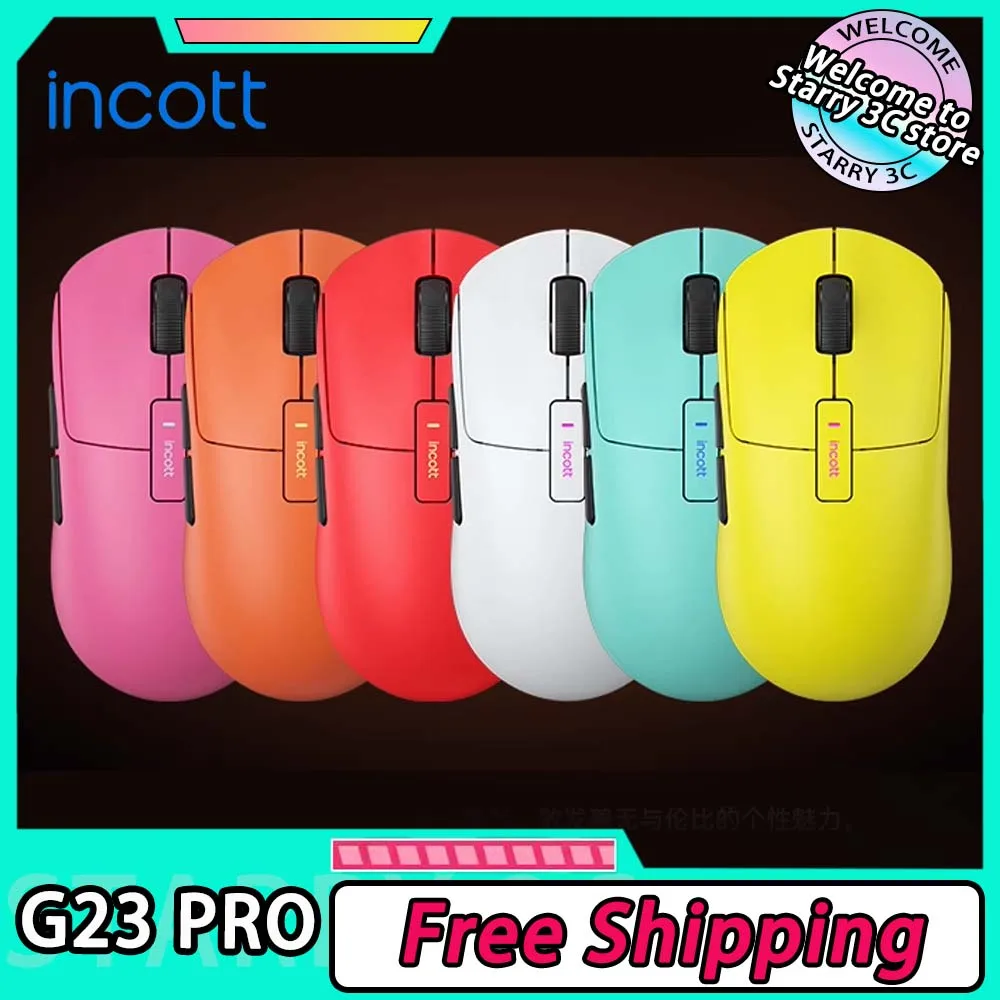 Incott-G23-Pro-Wireless-Gaming-Mouse-Dual-Mode-8K-PAW3950-Sensor-Fast ...