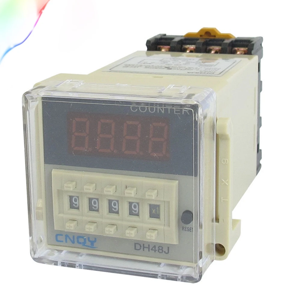 프로그래밍 가능한 DH48J-8A 디지털 카운터 릴레이, 1-999900 AC 220V, 50Hz, 60Hz ...