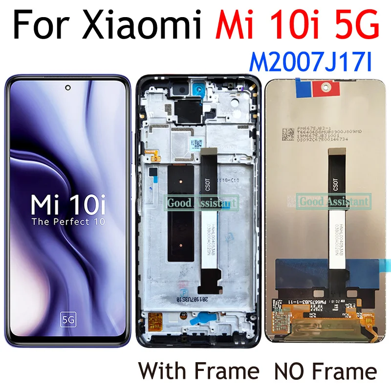 6-67-Xiaomi-Mi-10i-5G-i-in-orijinal-siyah-LCD-ekran-dokunmatik-Panel ...