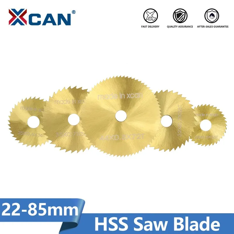 XCAN HSS Saw Blade 22-85mm Circular Saw Blade 60T/72T/108T/120T ...