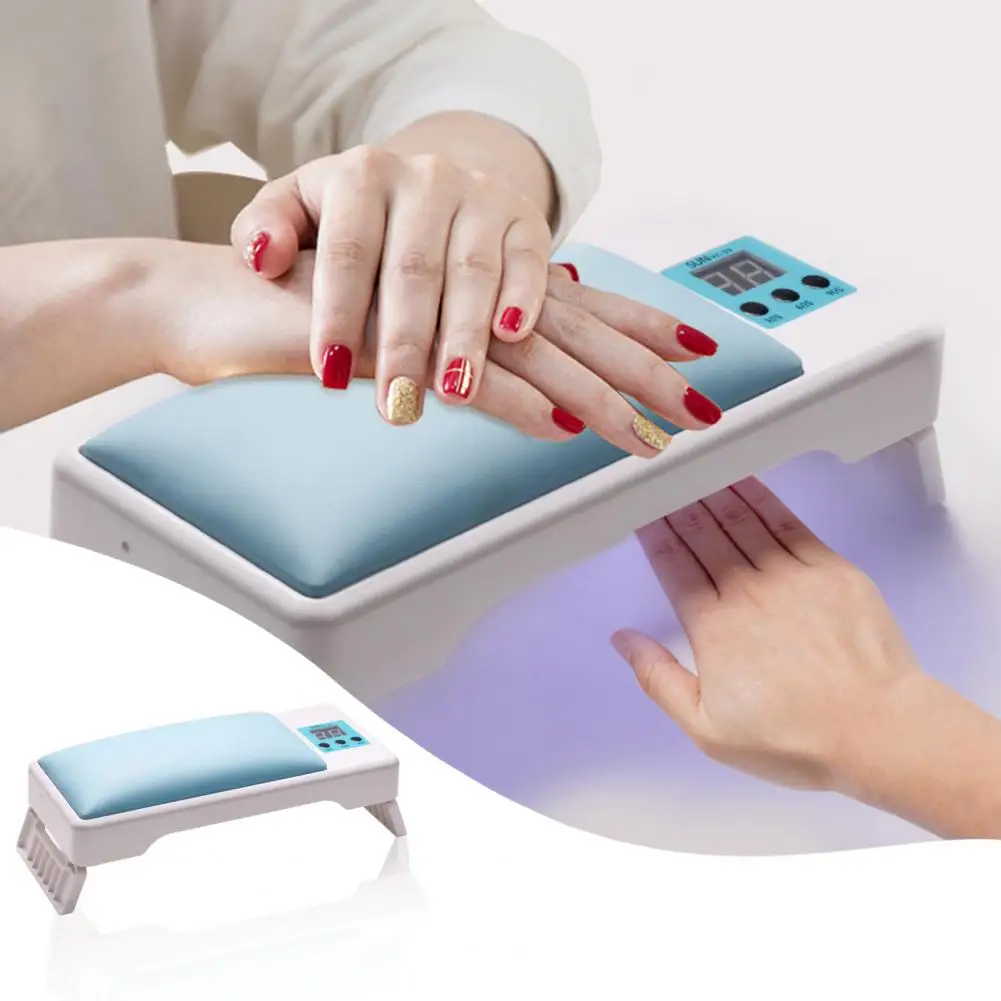 1-Set-Nail-Hand-Rest-UV-Light-Timer-Non-Slip-Wide-Applications-Nail ...