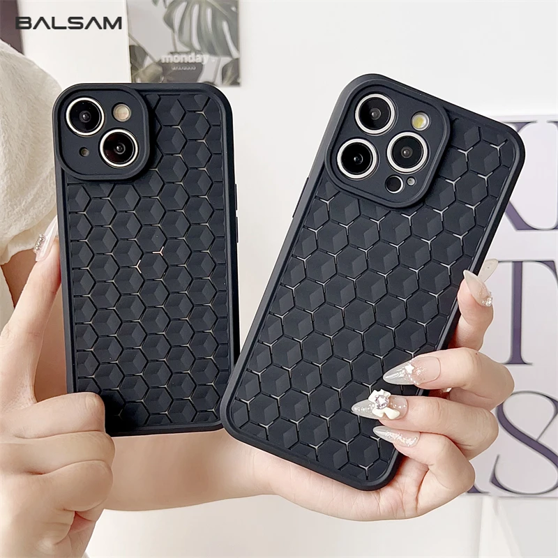 Heat-Dissipation-Breathable-Mesh-Case-For-iPhone-16-15-14-11-12-13-Pro ...