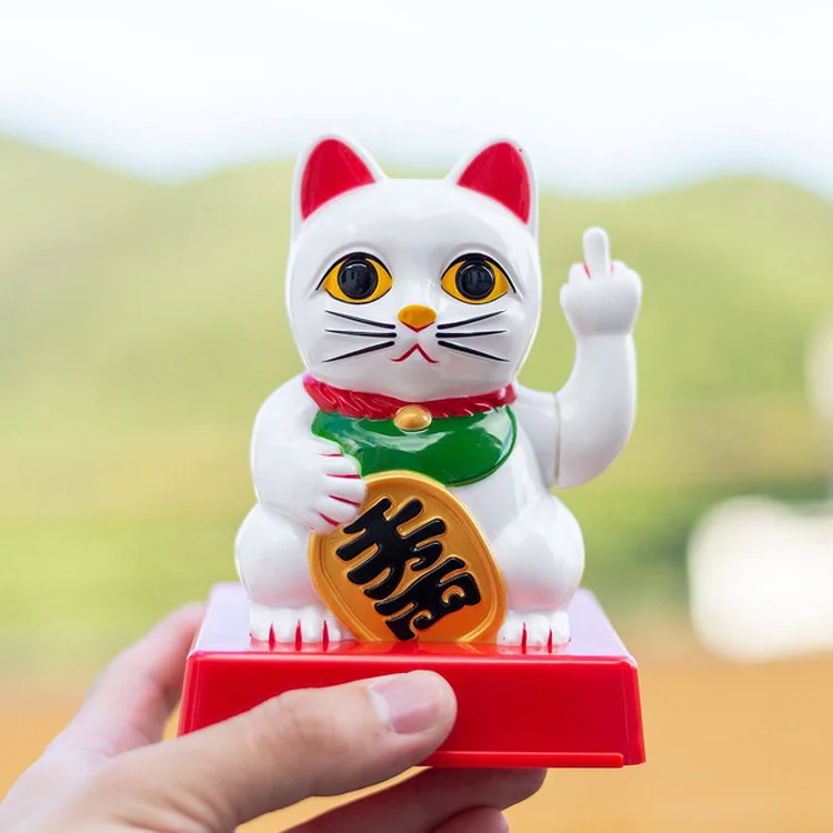 Lucky-Cat-Statue-Middle-Finger-Lucky-Cat-Shaking-Hands-Lucky-Cat ...