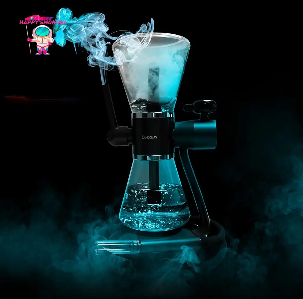 HAPPY SMOKING Sandglas Gravity Hookah Set 360° Rotating Bonga for ...
