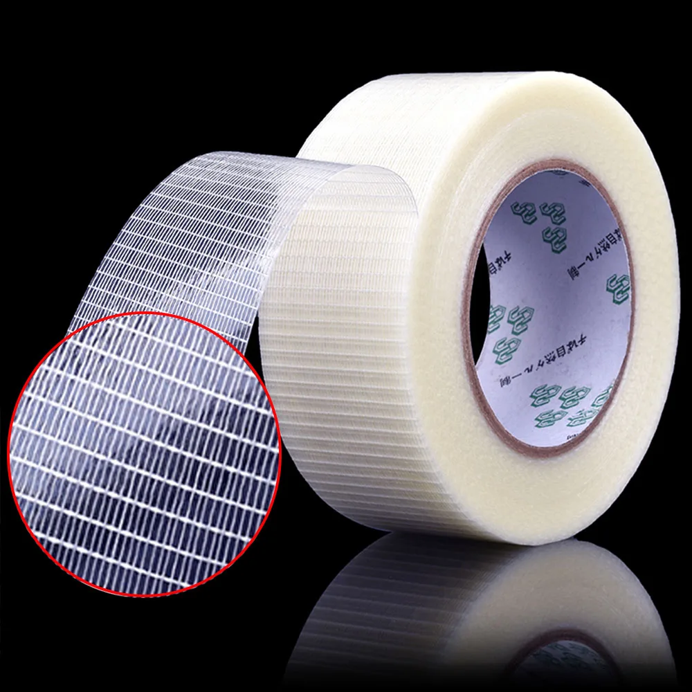 Mesh-Fiber-Tape-Super-Strong-Single-Sided-Wear-Resistant-Cross-Striped ...