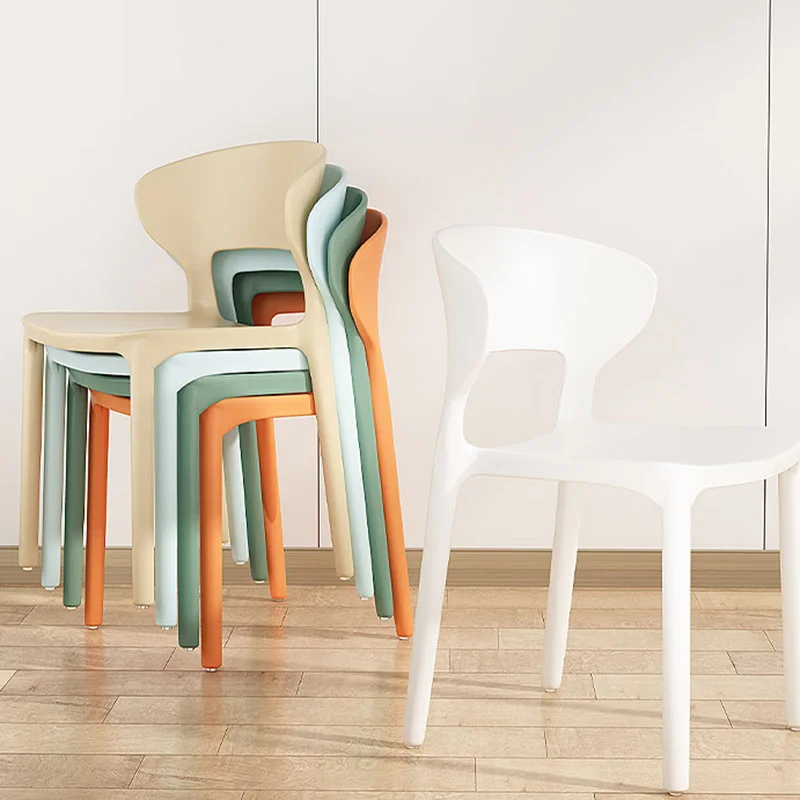 Plastic-Dining-Chair-Pack-Bar-Stool-Bedroom-Desk-Acrylic-Mobile-Dining ...