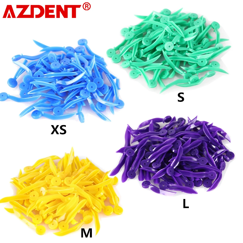 AZDENT 100pcs/Box Dental Wedges Tooth Gap Wedge with Holes Size Large ...