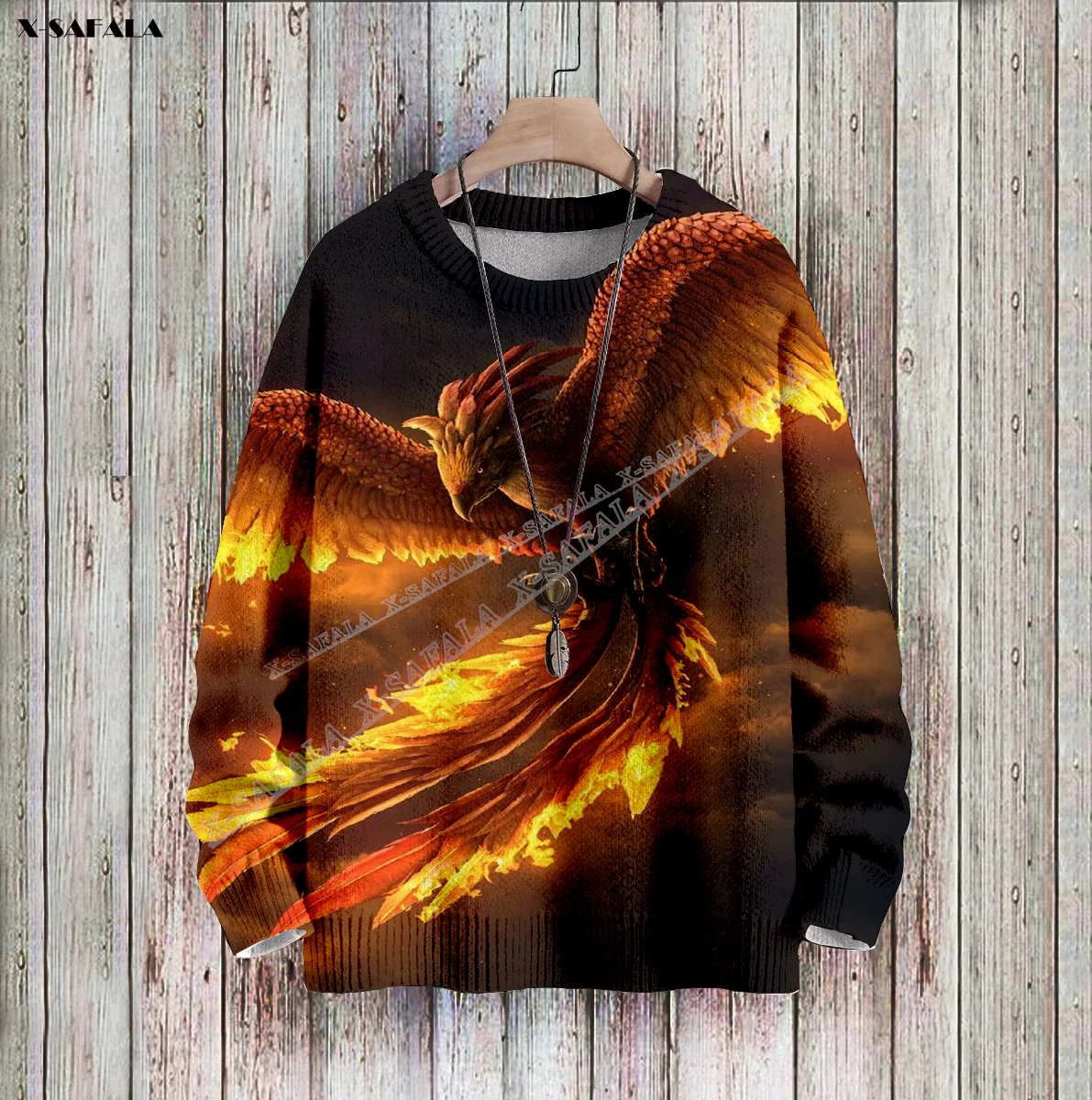 Amazing Trippy Animal Phoenix 3D Printed Ugly Sweater Christmas Gift ...