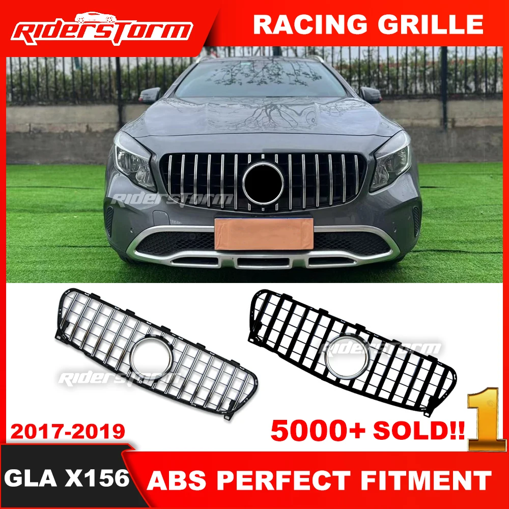 Year 2017 2018 Front Mesh Gril W156 Gt Grille For Gla Class X156 Gt ...