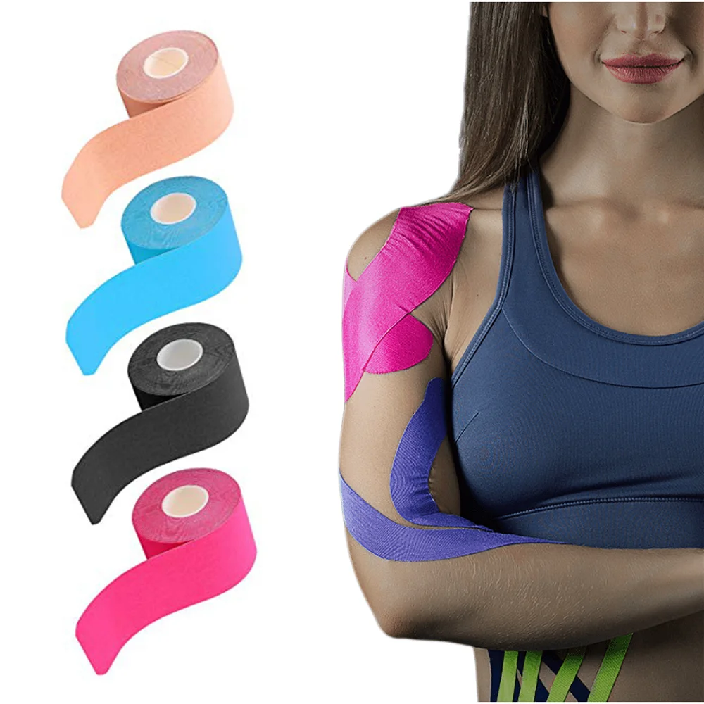 Kinesiology-Tape-Muscle-Bandage-Sports-Cotton-Elastic-Adhesive-Strain ...