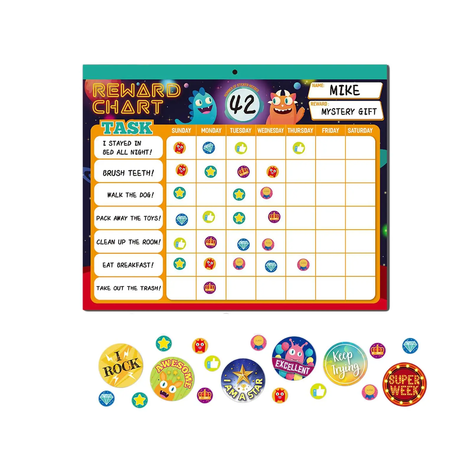 Fun-Behavior-Reward-Chart-Routine-Tasks-Chores-Pocket-Chore-Charts-Good ...