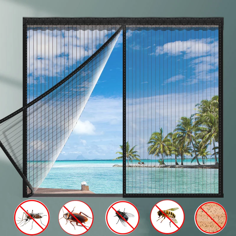 2024-Magnetic-Window-Mosquito-Net-Magnet-Window-Mesh-Self-Sealing-Fly ...