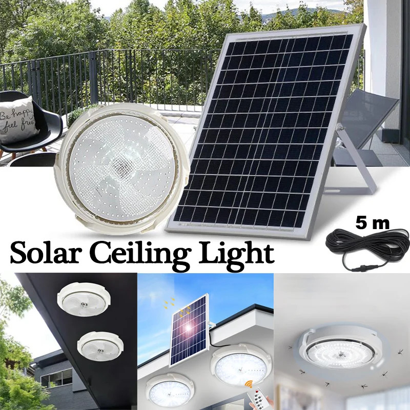 25-80W-Solar-Ceiling-Light-Home-Household-Indoor-Bedroom-Remote-Control ...